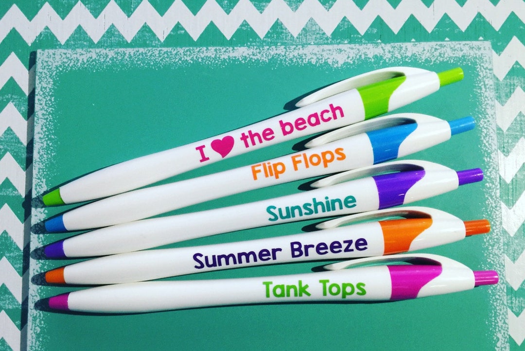Summer Pens, Beach Pens, Pens, Personalized Pens - Etsy
