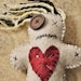 Voodoo Doll With Long Hair-voo Doo Doll-handmade Felt Voodoo Doll With ...