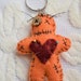 Voodoo Doll Keychain-back Pack Charms-mini 3 Inch Voodoo Doll With ...