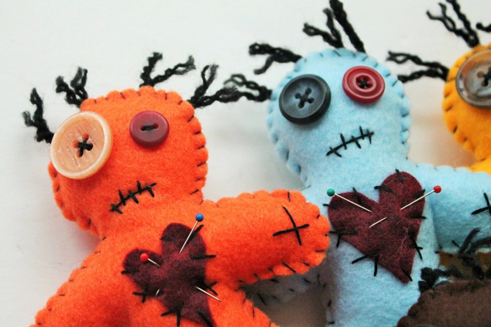 Baby Blue Voodoo Doll-vooblue-halloween Decor-primitive Dolls-dark ...