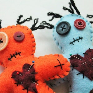 Baby Blue Voodoo Doll-vooblue-halloween Decor-primitive Dolls-dark ...