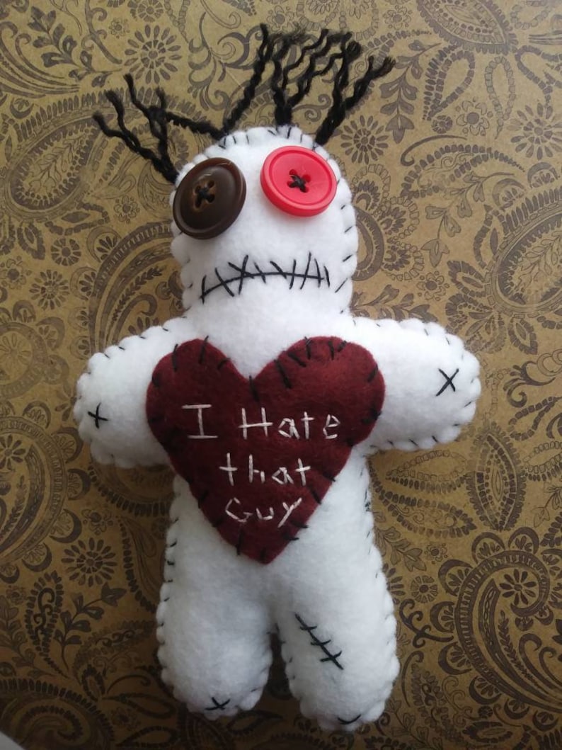 Voodoo Doll-i Hate That Guy-funny Voodoo Doll-dark Decor-unique Gift ...