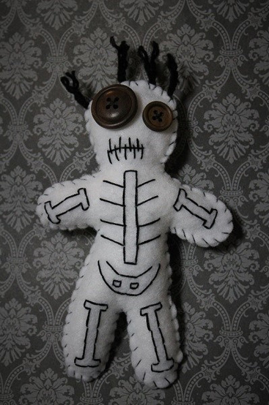 Voodoo Doll-white Skeletal Voodoo Doll-bones-voo Doo Doll-skeleton Voo ...