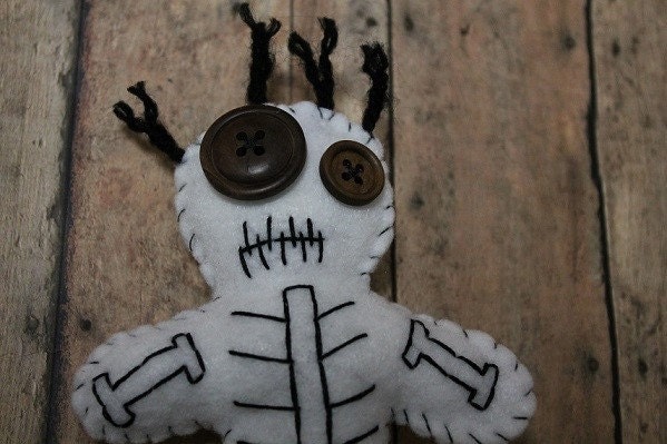 Voodoo Doll-white Skeletal Voodoo Doll-bones-voo Doo Doll-skeleton Voo ...