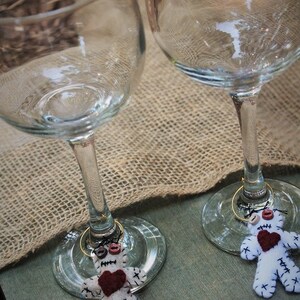 Voodoo Wine Rings-voodoo Wedding-halloween Wedding-gothic Wedding Wine ...