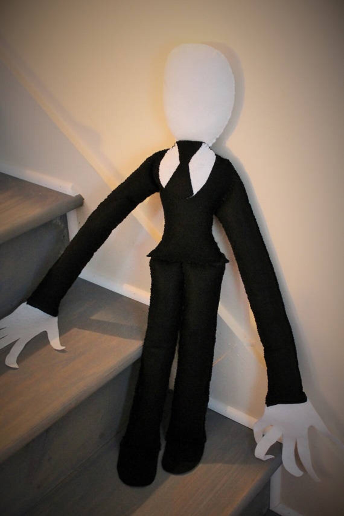 Slender Man Doll-very Large Slenderman Doll-slendy Style Black - Etsy