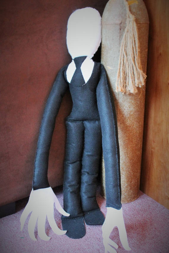 Slender Man Doll-very Large Slenderman Doll-slendy Style Black - Etsy