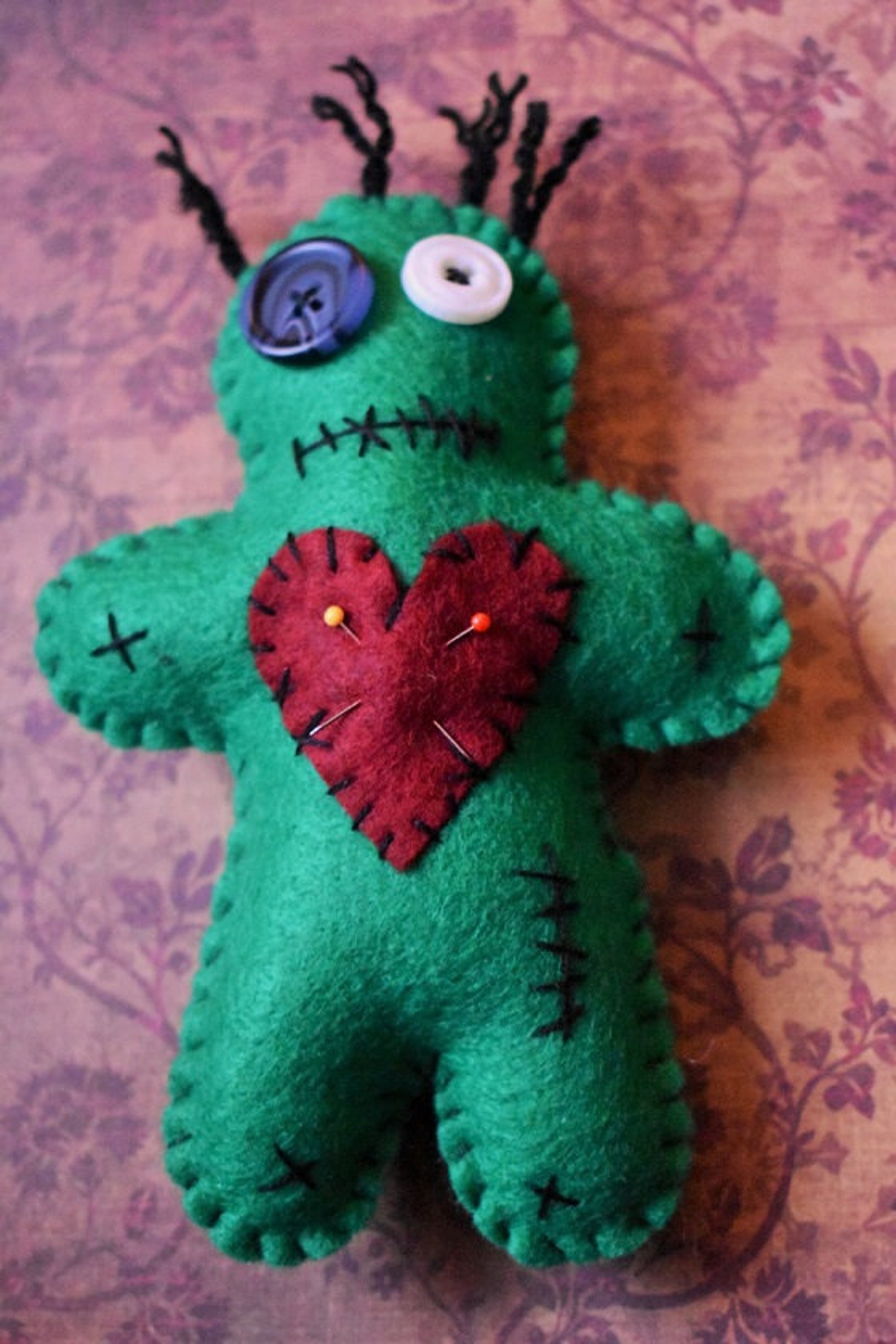 Voodoo Doll-green Tones-voo Doo Dolls-halloween - Etsy