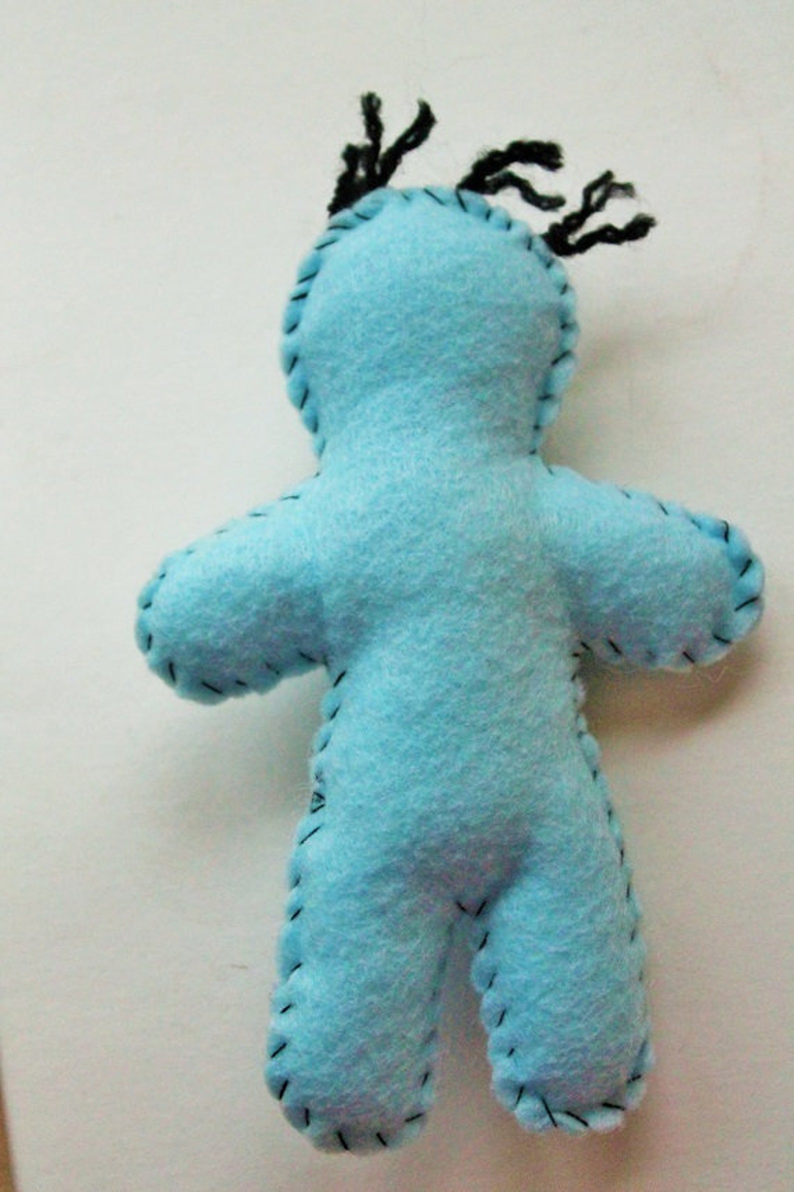 Baby Blue Voodoo Doll-vooblue-halloween Decor-primitive Dolls-dark ...