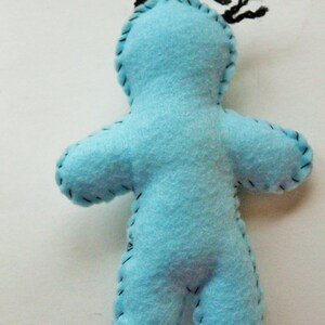 Baby Blue Voodoo Doll-vooblue-halloween Decor-primitive Dolls-dark ...