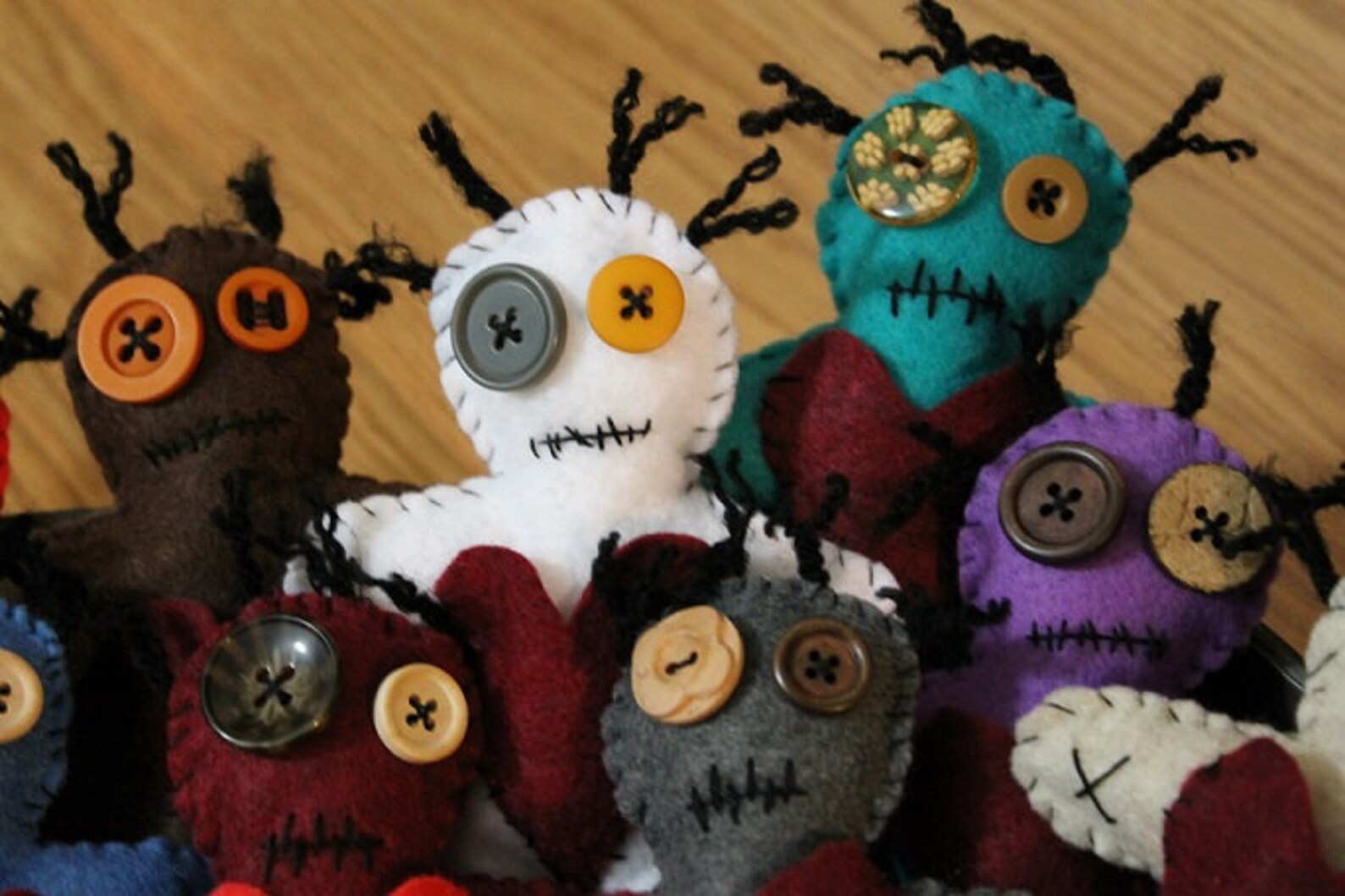 Voodoo Doll With Heart Pockets-voo Doo Dolls-handmade Felt Boogie Man ...
