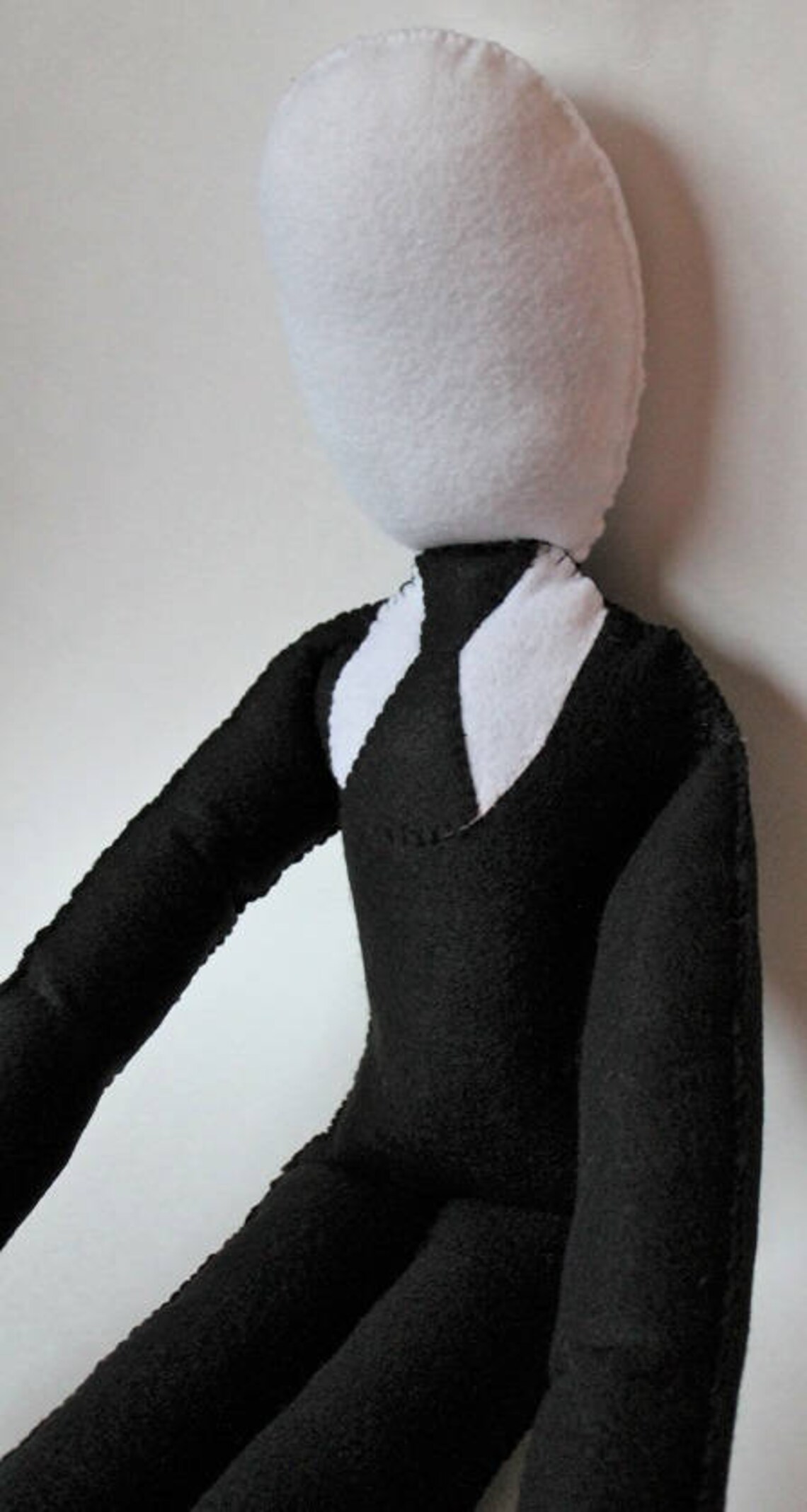 Slender Man Doll-very Large Slenderman Doll-slendy Style Black - Etsy
