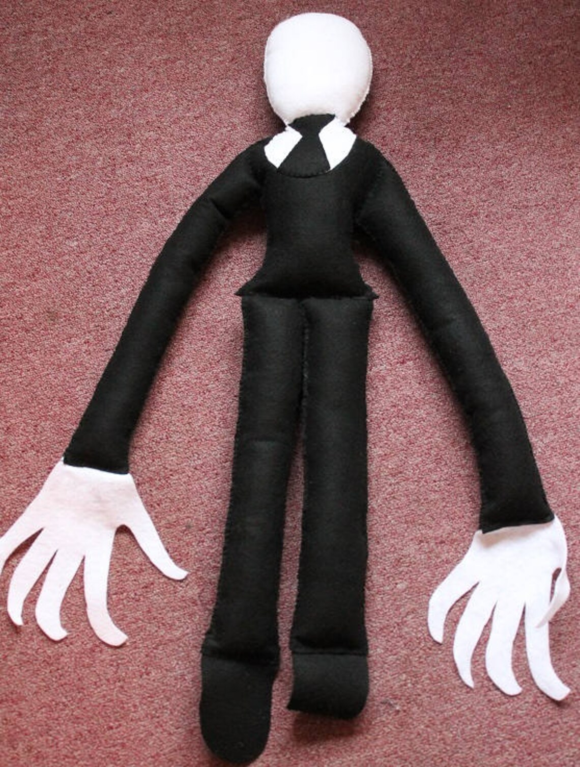 Slender Man Doll-very Large Slenderman Doll-slendy Style Black - Etsy