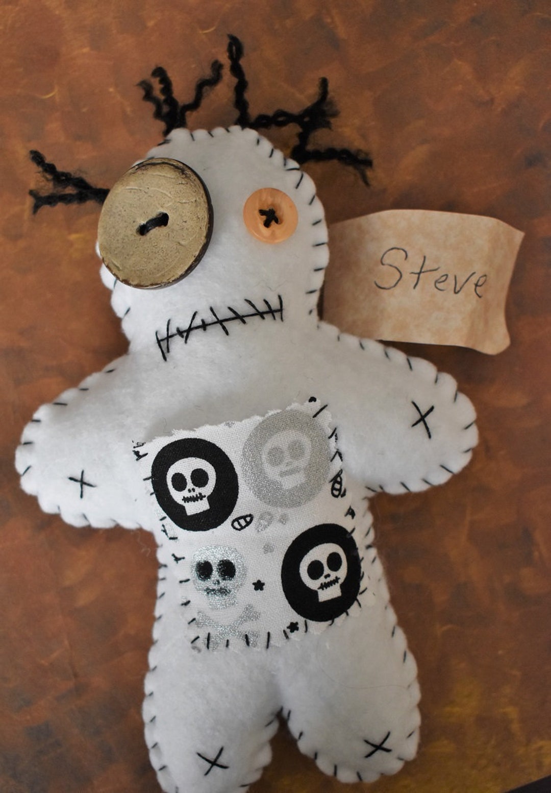 Voodoo Doll With Pocket-skull Pocket Voodoo Doll-primitive Doll-skulls ...