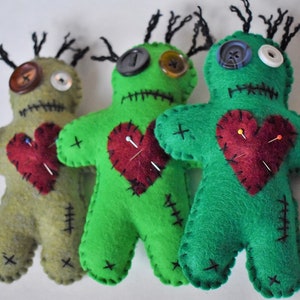 Voodoo Doll-green Tones-voo Doo Dolls-halloween Decor-halloween Wedding ...