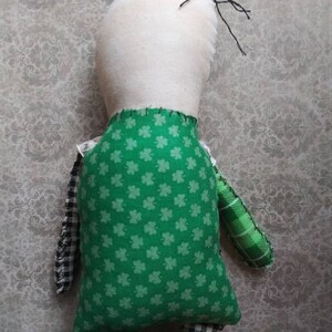 Shamrock Primitive Grungy Doll-monster Doll-st.patricks Day Doll-green ...
