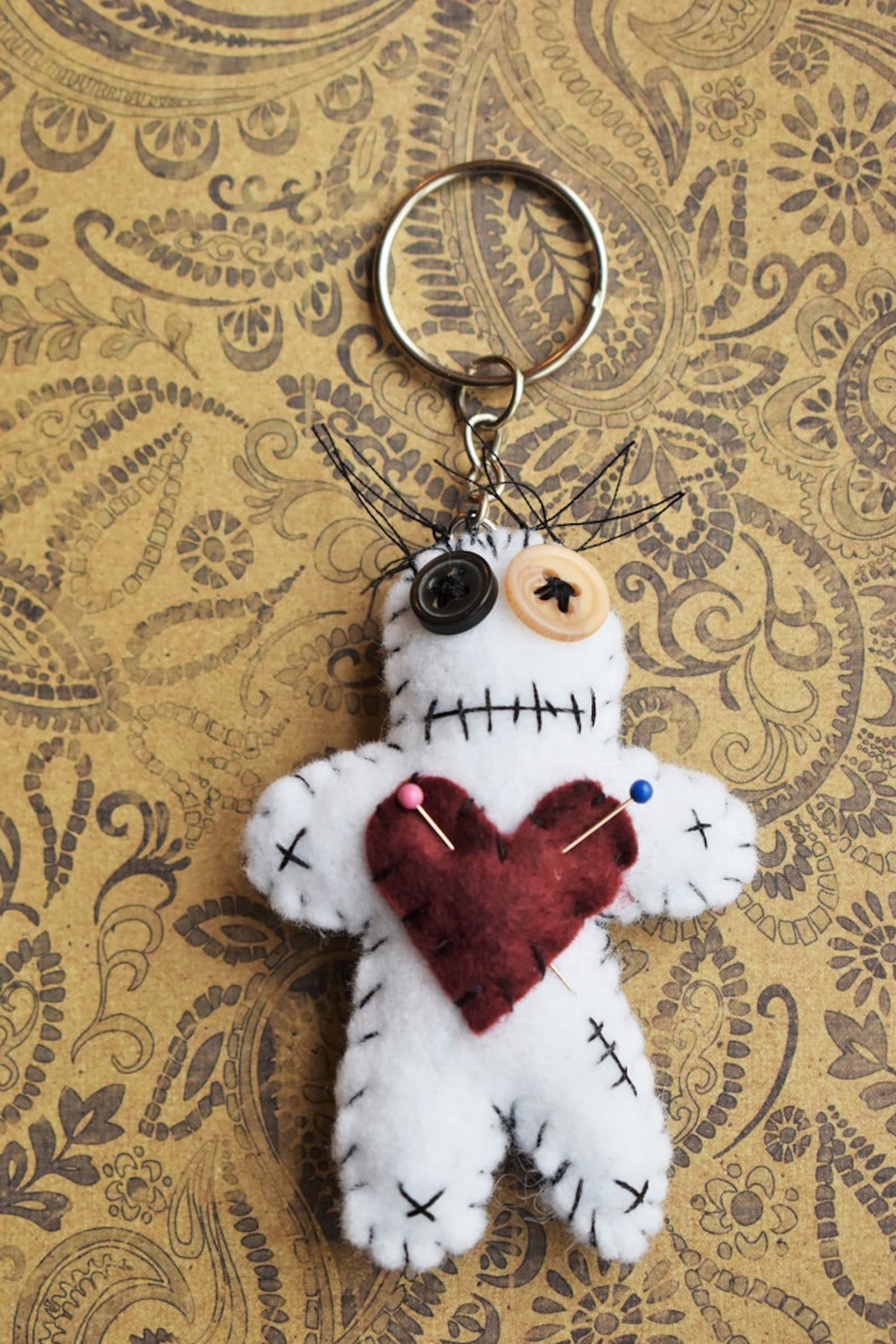 Voodoo Doll Keychain-back Pack Charms-mini 3 Inch Voodoo Doll | Etsy