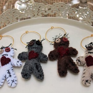 Voodoo Wine Rings-voodoo Wedding-halloween Wedding-gothic Wedding Wine ...