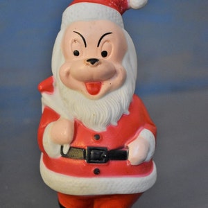 Evil Santa Rubber Toy-puppy Santa Claus-rubber Squeak Santa Claus-angry ...