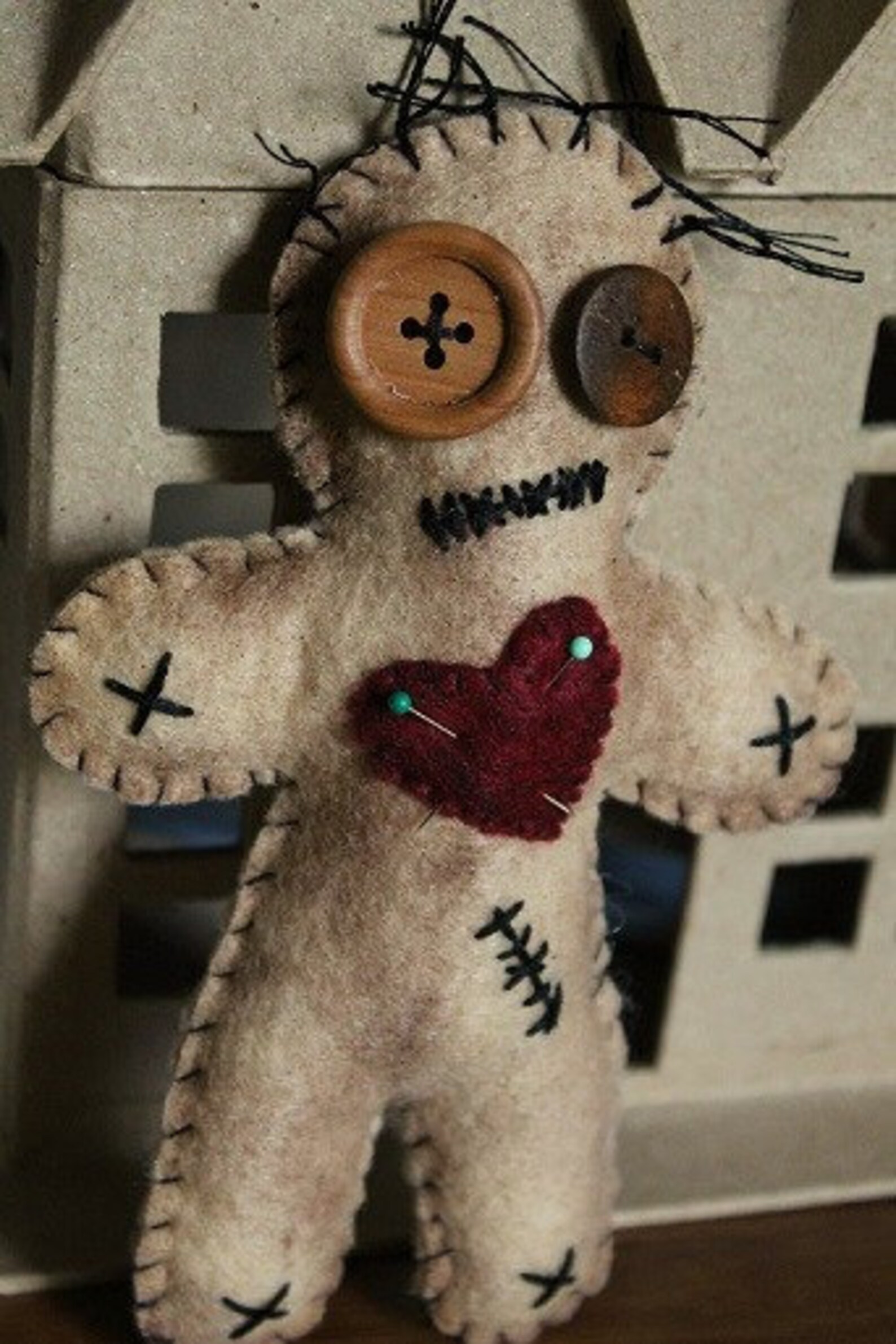 Voo Doo Doll-grungy Voodoo Doll-voodoo Plush-handmade Felt - Etsy