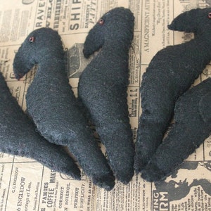 Crow Ornament-black Primitive Felt Crows-crow Decor-halloween Decor ...