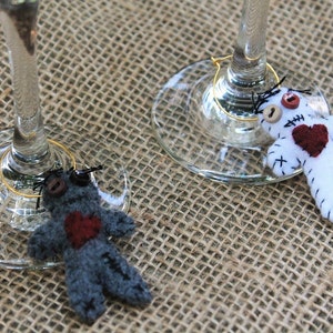 Voodoo Wine Rings-voodoo Wedding-halloween Wedding-gothic Wedding Wine ...