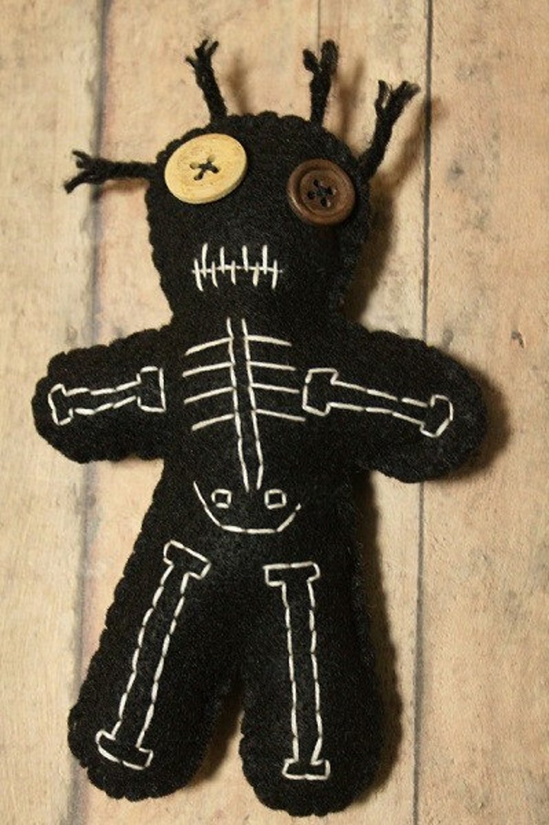 Voodoo Doll-skeletal Voodoo Doll-bones-voo Doo Doll-skeleton - Etsy