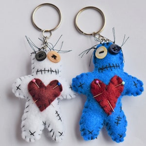 Voodoo Doll Keychain-back Pack Charms-mini 3 Inch Voodoo Doll With ...