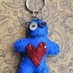 Voodoo Doll Keychain-back Pack Charms-mini 3 Inch Voodoo Doll With ...