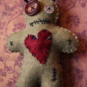 Voodoo Doll-green Tones-voo Doo Dolls-halloween Decor-halloween Wedding ...