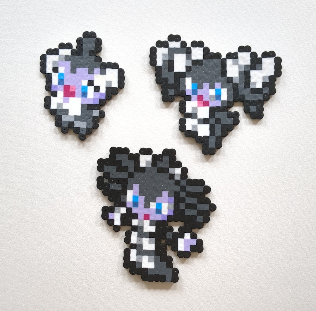 Pokemon Gothita, Gothorita, Gothitelle Perler Bead Pixel Sprite Art - Etsy