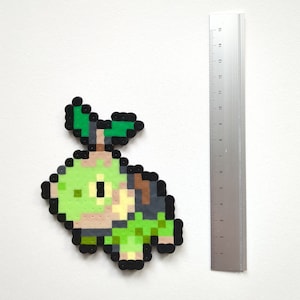 Pokemon Gen 4 Sinnoh Starters Perler Bead Sprite Art Turtwig, Grotle ...
