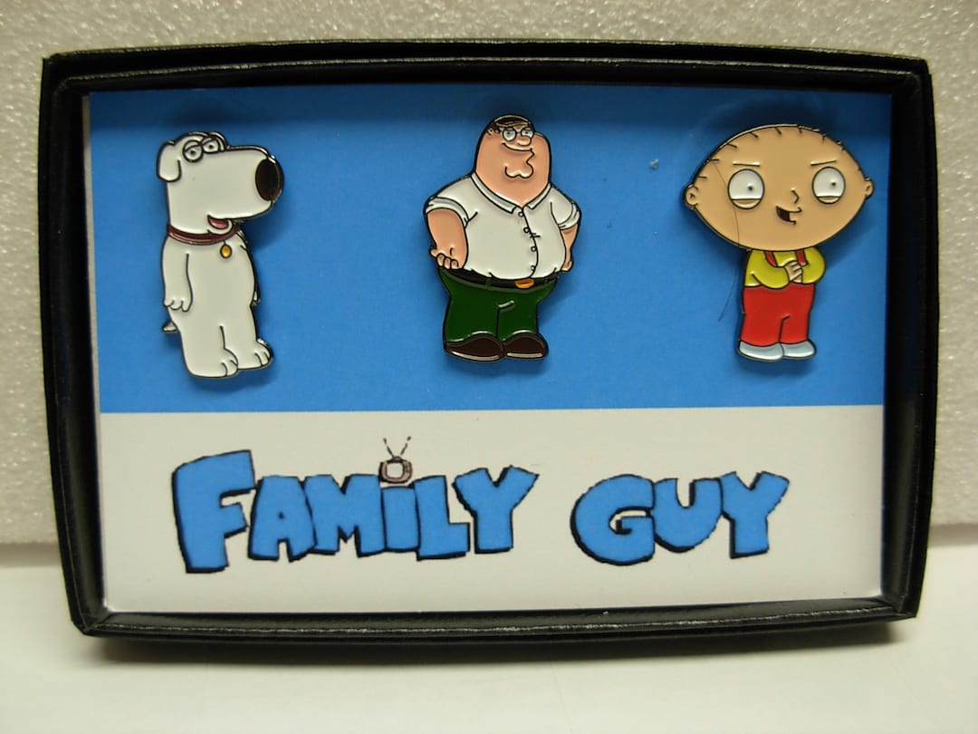 Family Guy Pin Badge Collection. Presentation Box. Gift Set. Brian ...