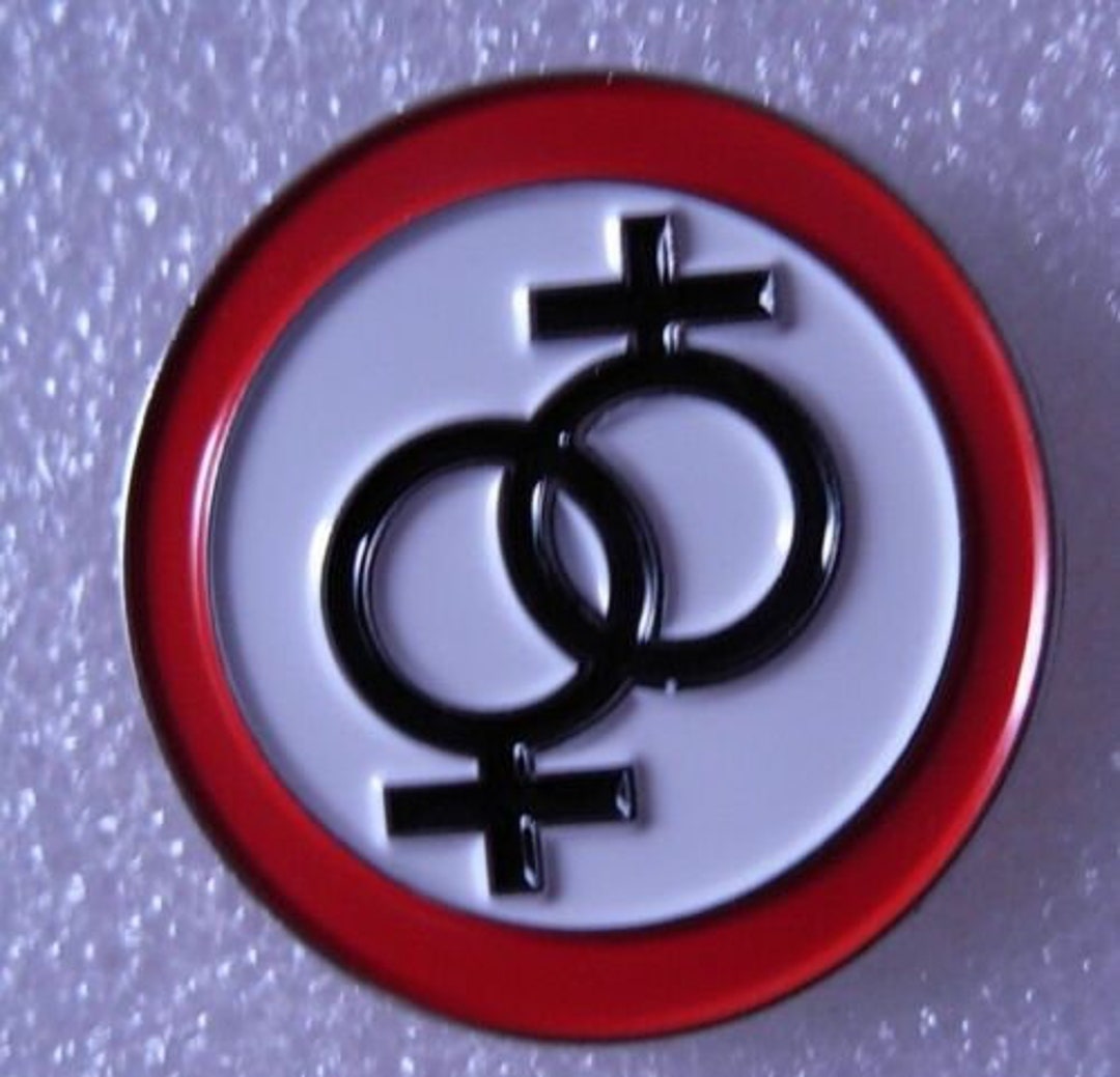 Lesbian Logo Pin Badge. Standard or Deluxe Versions. High - Etsy