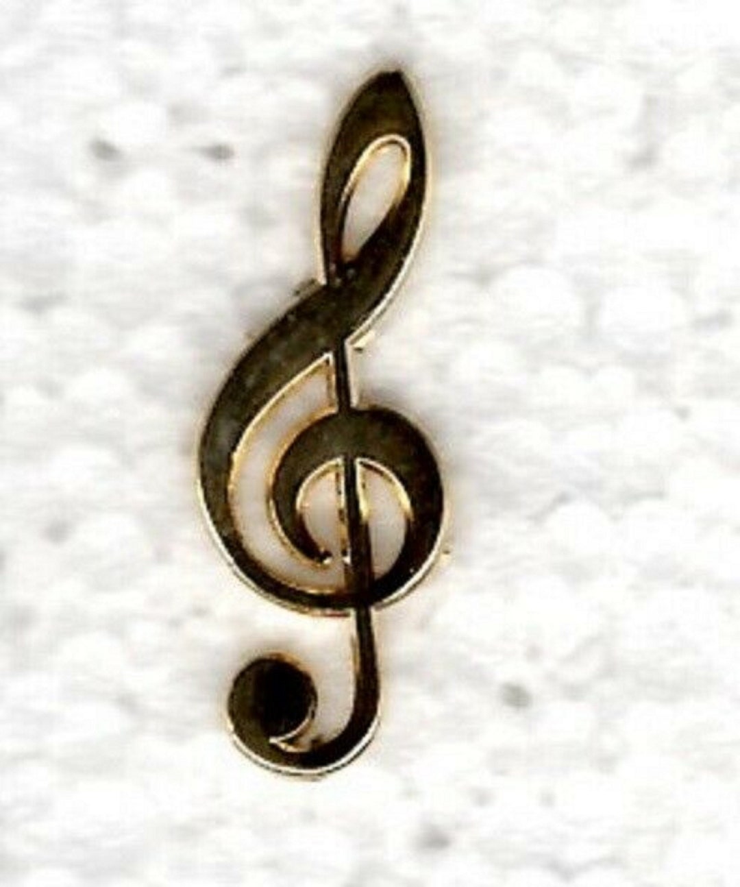 Treble Clef Pin Badge. Intricate Gold or Silver Design. - Etsy