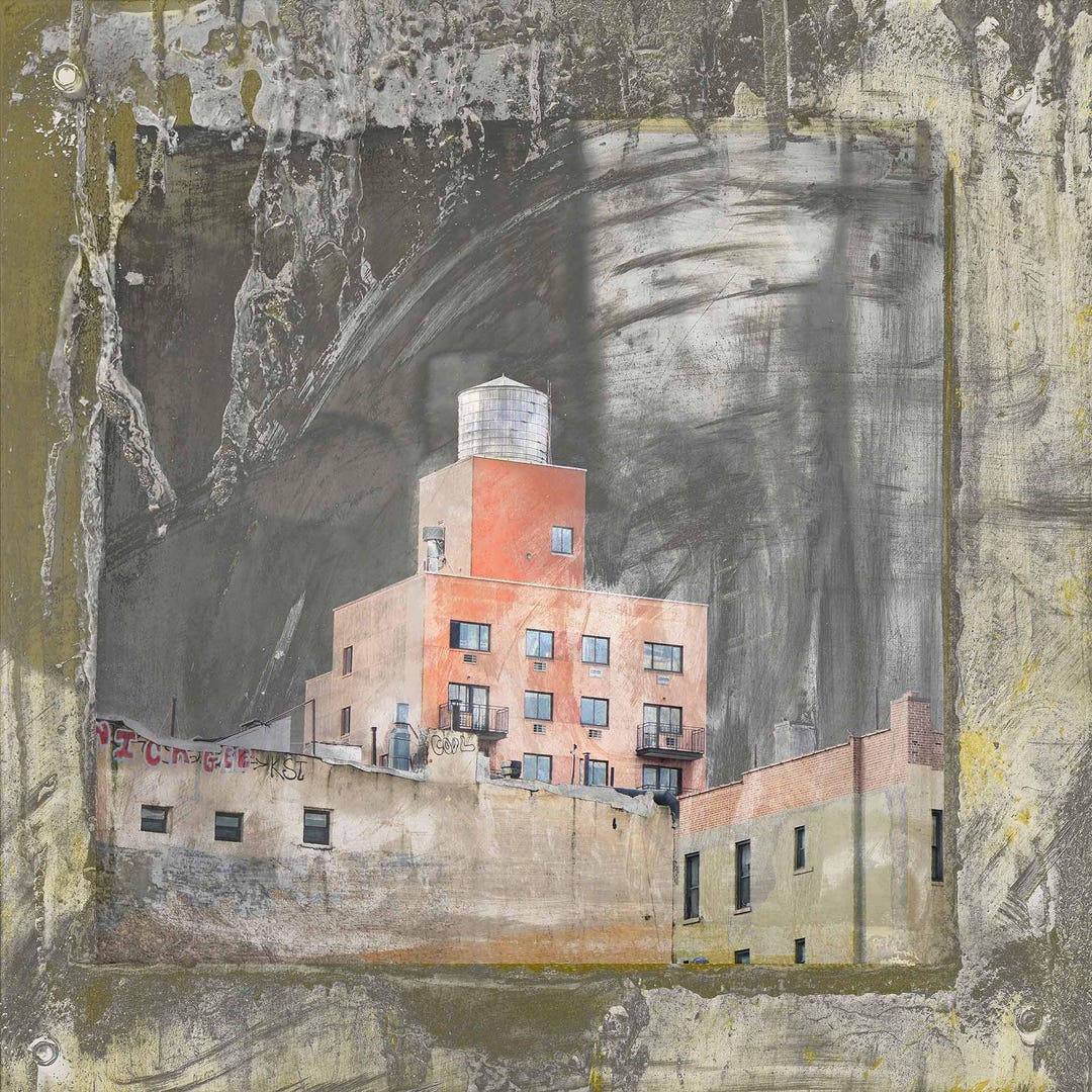Kiosk, Collage Art, Fine Art Print, the Water Tower Project, City ...