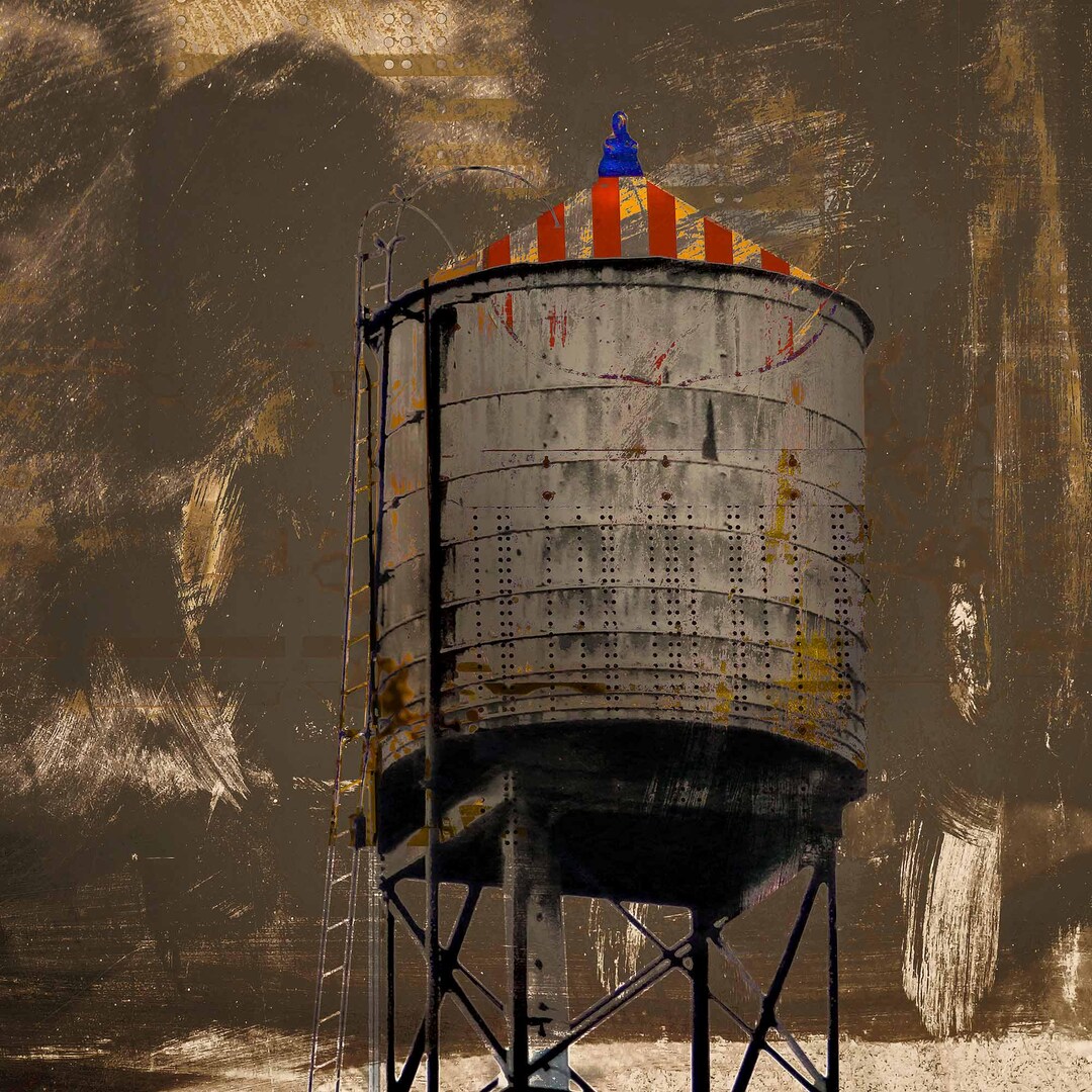 The Clown, Collage Art, Fine Art Print, the Water Tower Project, City ...