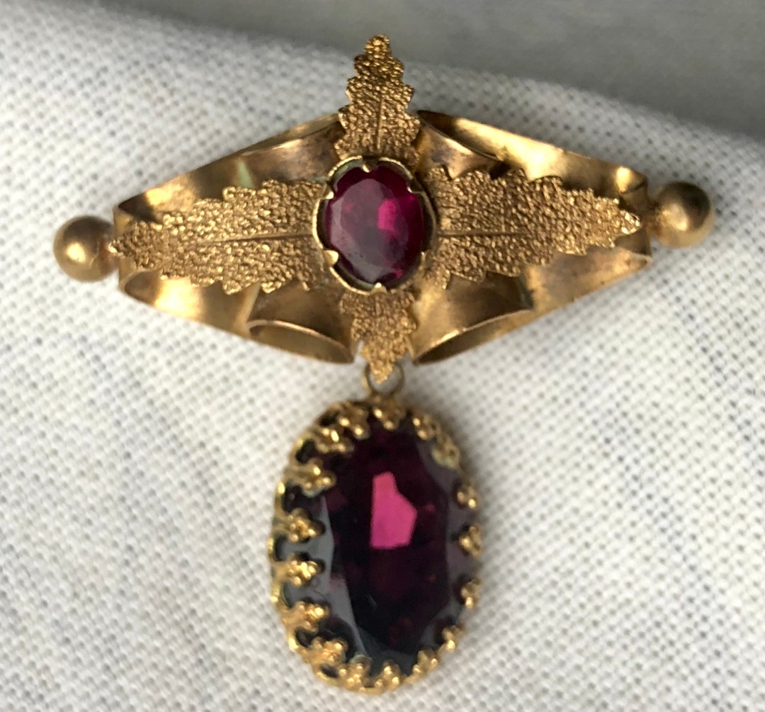 Georgian Antique Pinchbeck Brooch - Etsy