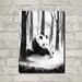 Panda, Panda and Bunny, Nursery Decor, Children Room, Winter Decor - Etsy