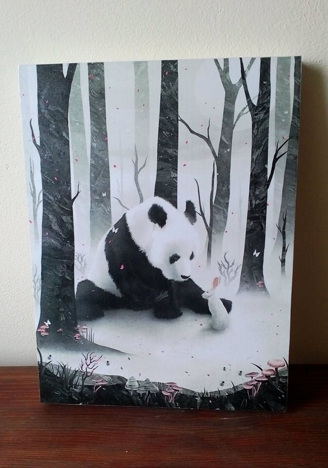 Panda, Panda and Bunny, Nursery Decor, Children Room, Winter Decor - Etsy