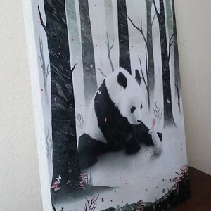 Panda, Panda and Bunny, Nursery Decor, Children Room, Winter Decor - Etsy