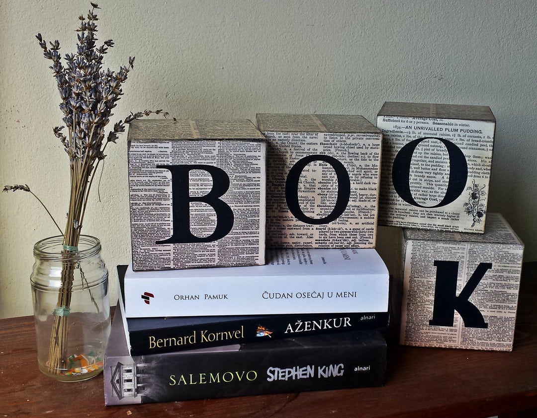Decorative Book Holders, Newspaper Art, Book Page Art Print, Wooden ...