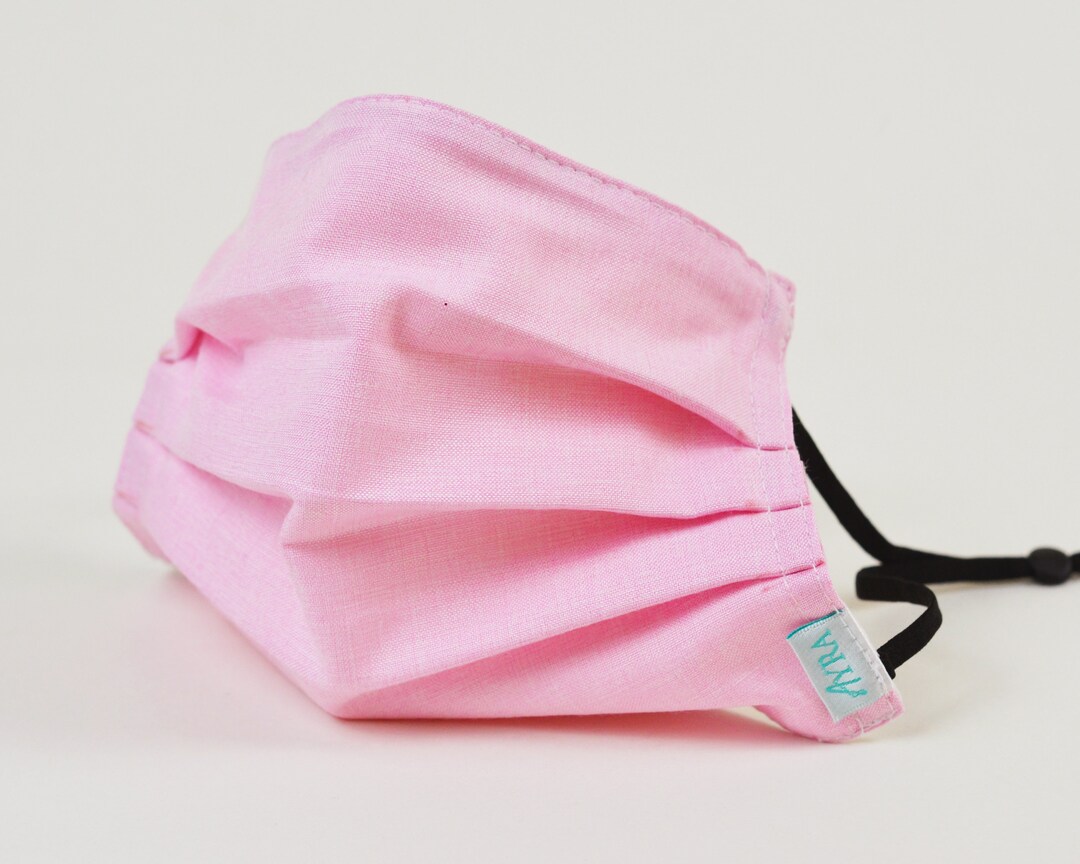 PLAIN LIGHT PINK Cotton Face Mask Kids Face Mask Mask With - Etsy