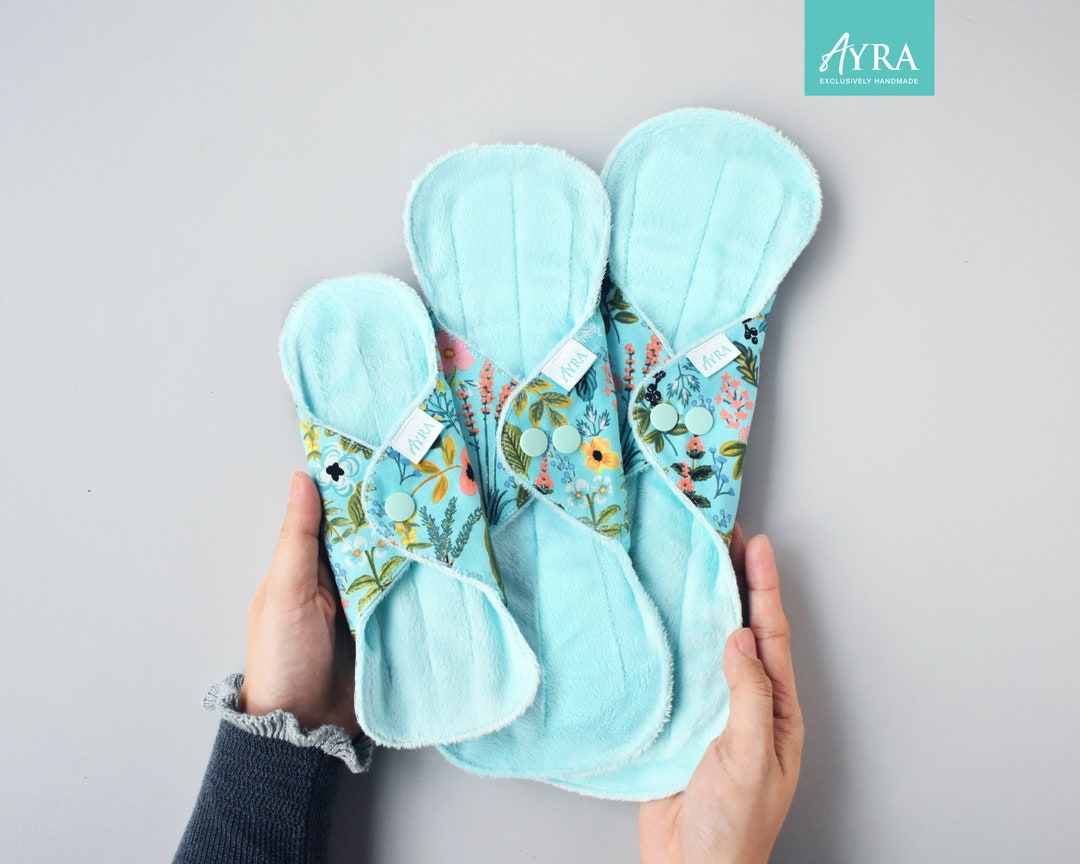 HERBS GARDEN Cloth Pads, Menstrual Pad, Pantyliner, Medium Pad, Heavy ...