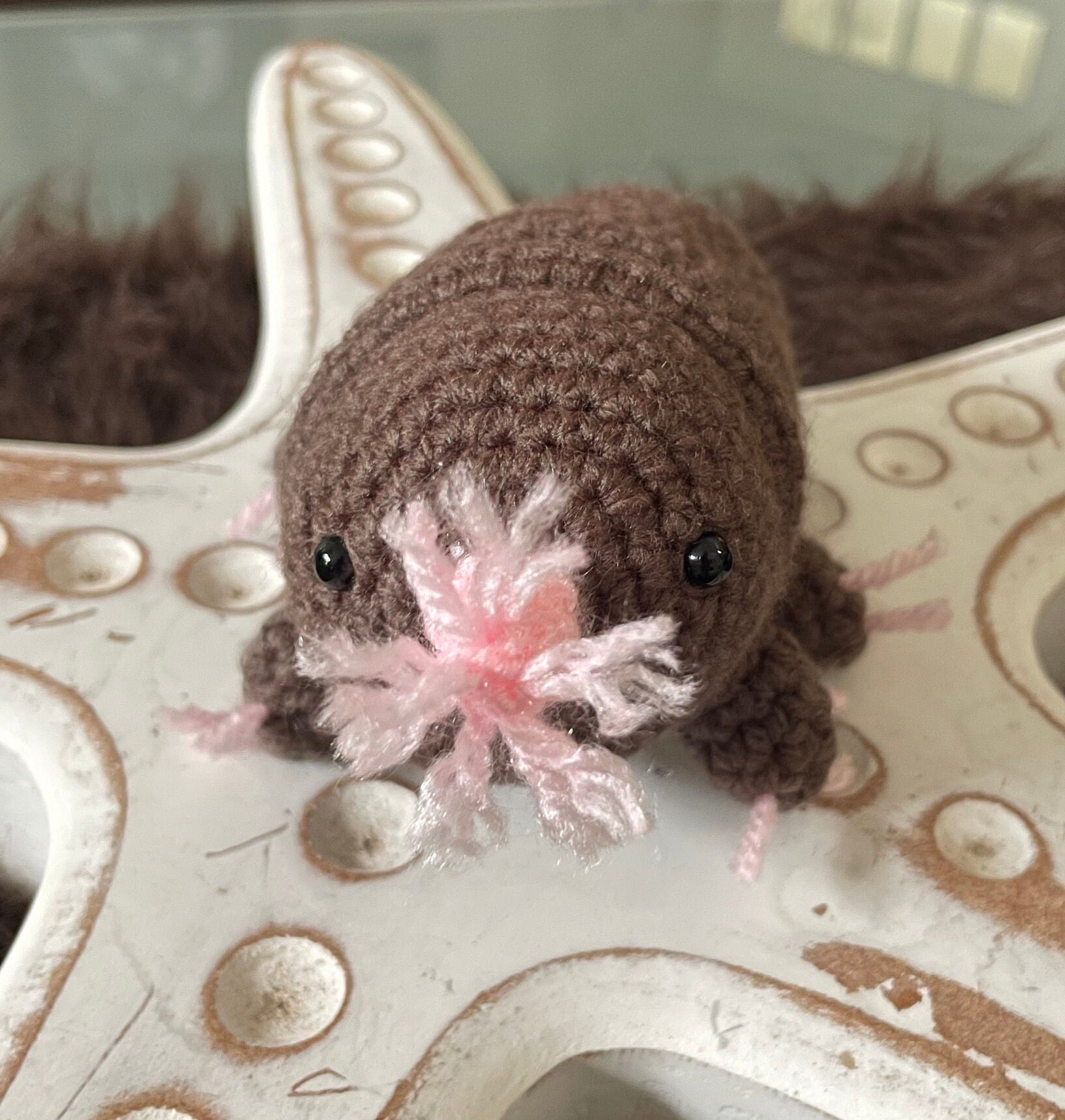 Sniffy the Star Nosed Mole Amigurumi Crochet Plush Desk Pet Animal ...