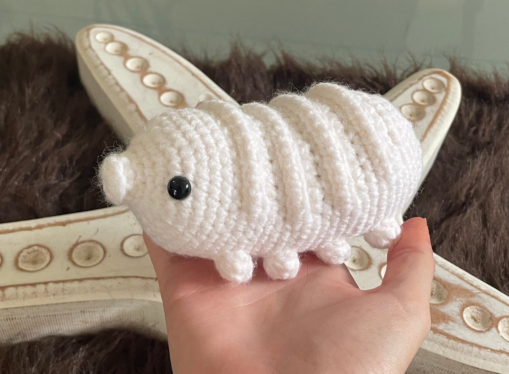 Toodle the Tardigrade Amigurumi Crochet Plush Desk Pet Animal ...