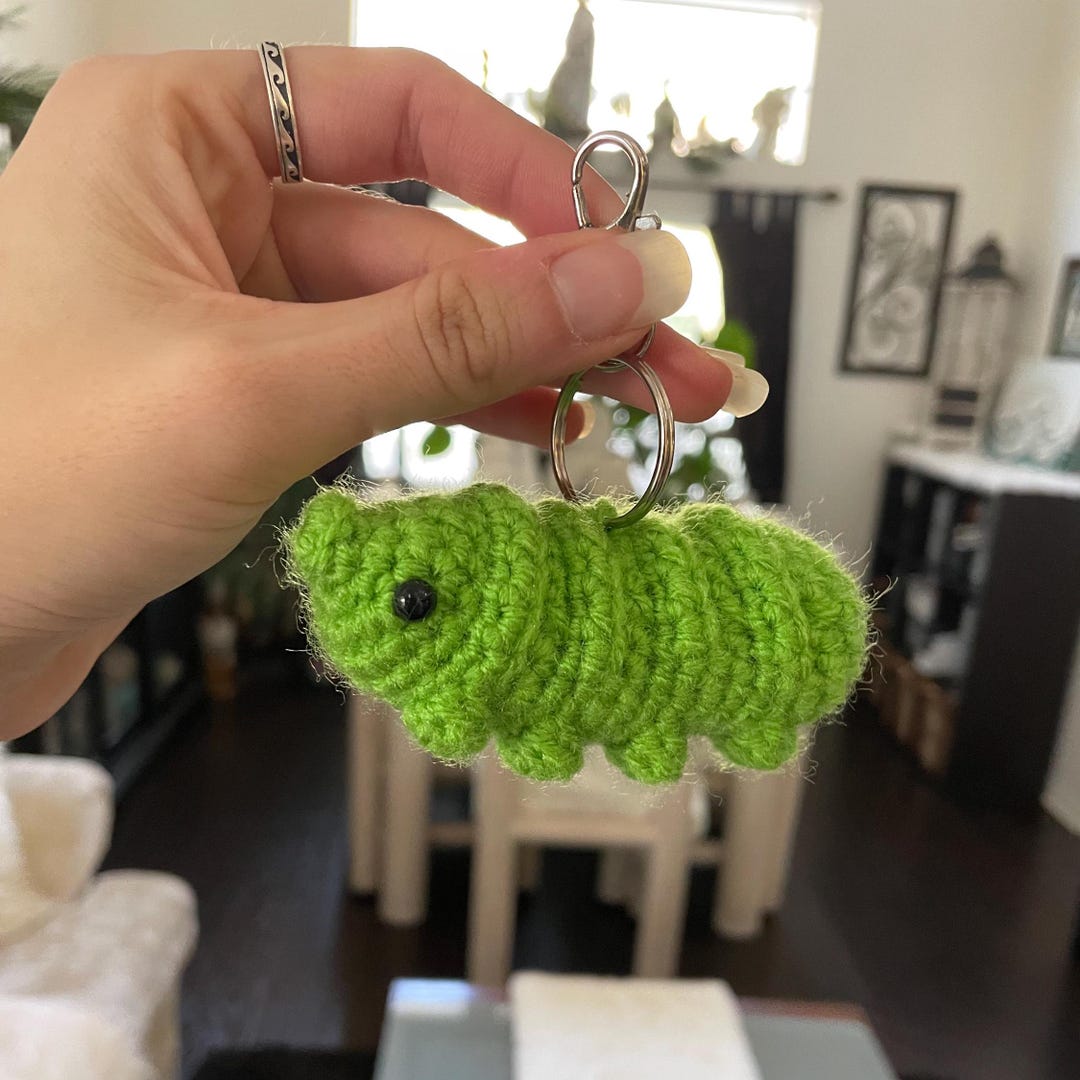 Terry the Mini Tardigrade Keychain Amigurumi Crochet Plush Desk Pet ...