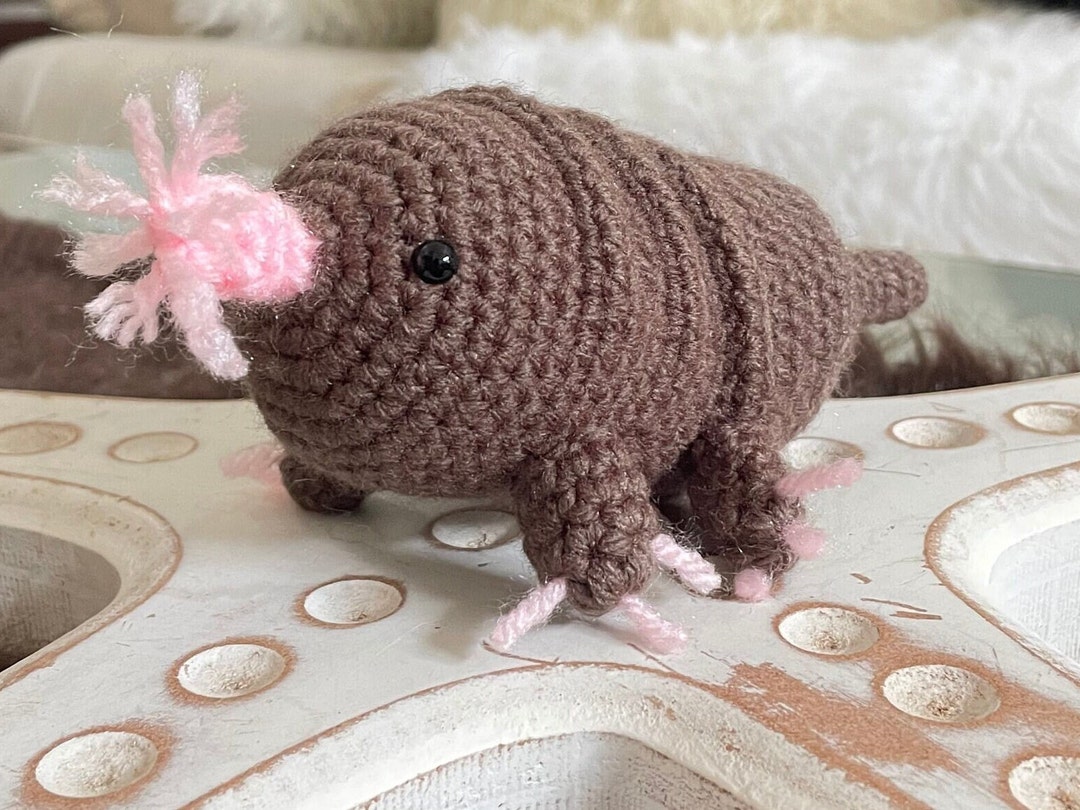Sniffy the Star Nosed Mole Amigurumi Crochet Plush Desk Pet Animal ...