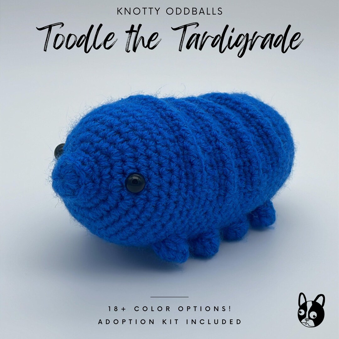 Toodle the Tardigrade Amigurumi Crochet Plush Desk Pet Animal ...