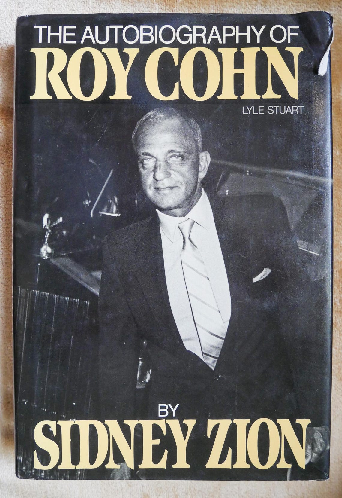 The Autobiography of Roy Cohn (1988) by Sidney Zion - Hardcover & Dust ...